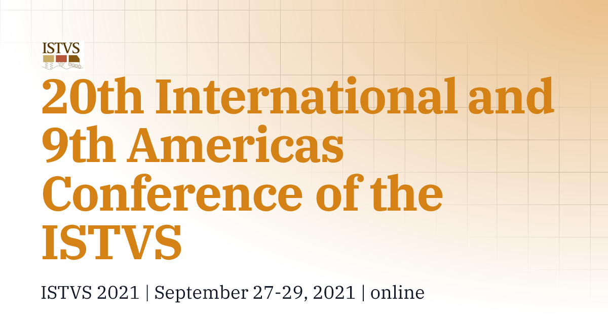 20th International and 9th Americas Conference of the ISTVS | ISTVS ...
